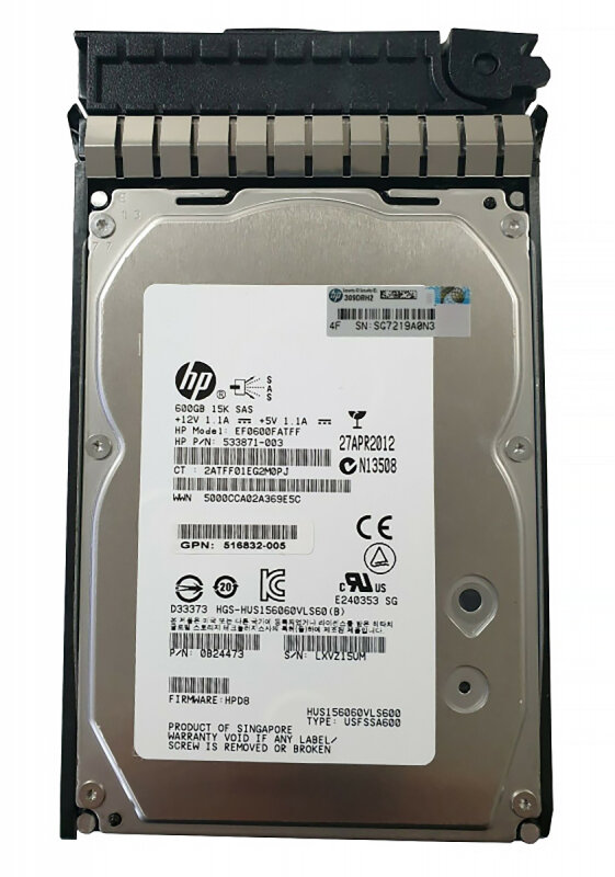 Жесткий диск HP 516832-005 600Gb SAS 3,5" HDD