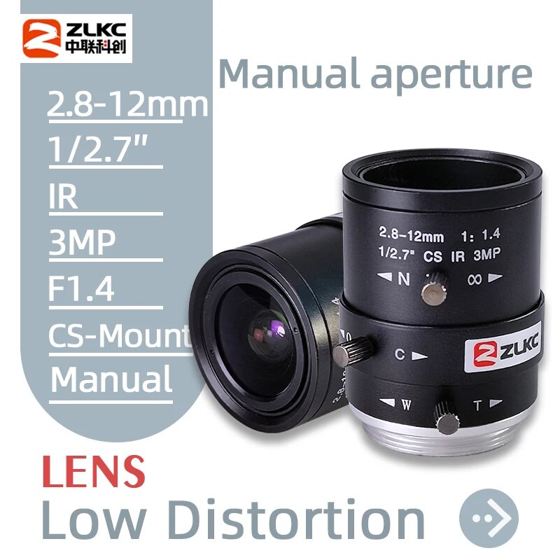 Объектив ZLKC VM2812MPIR 3МП 2,8-12 мм