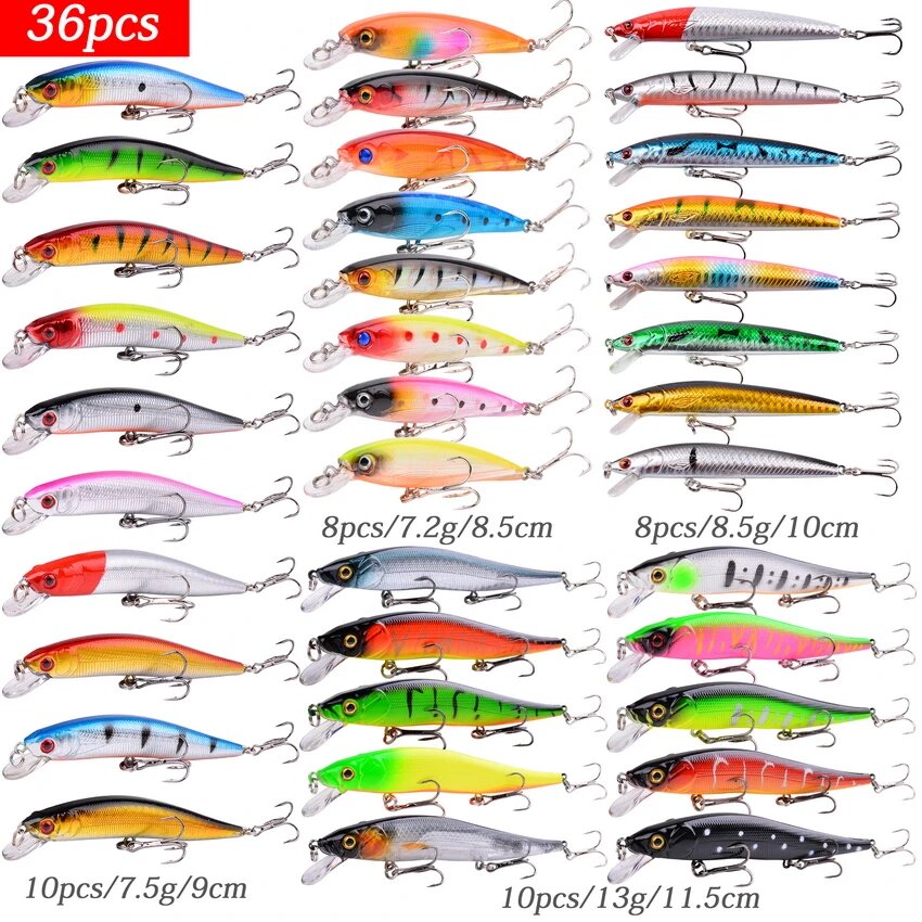 Набор рыболовных приманок Aorace, 36 PCS