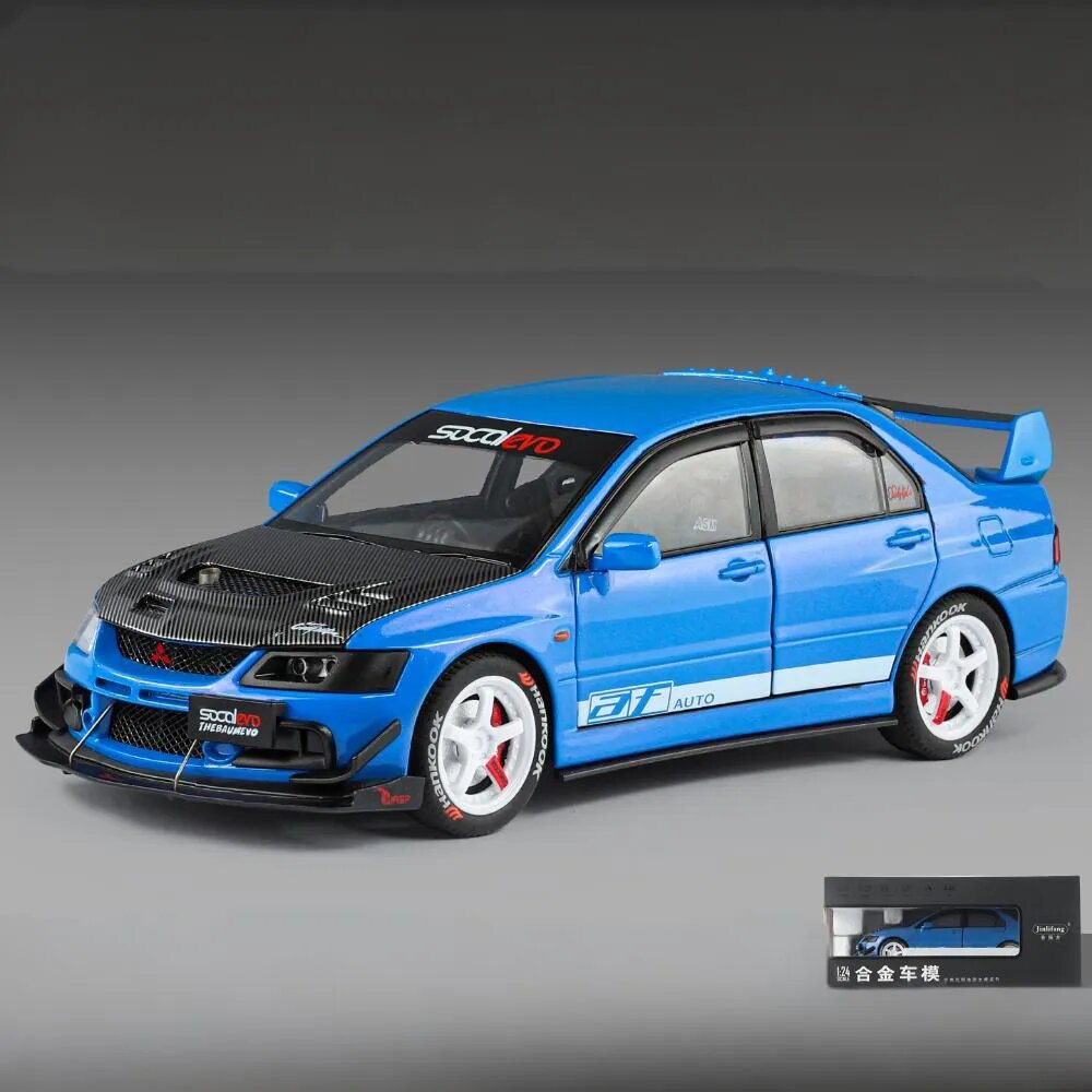 Мицубиси Lancer Evolution Девятое поколениеМодифицированная версия , 1:24 Mitsubishi Lancer Evolution EVO9 Modified version Уличные гонки, Коллекционные предметы, Со звуковыми и световыми эффектами