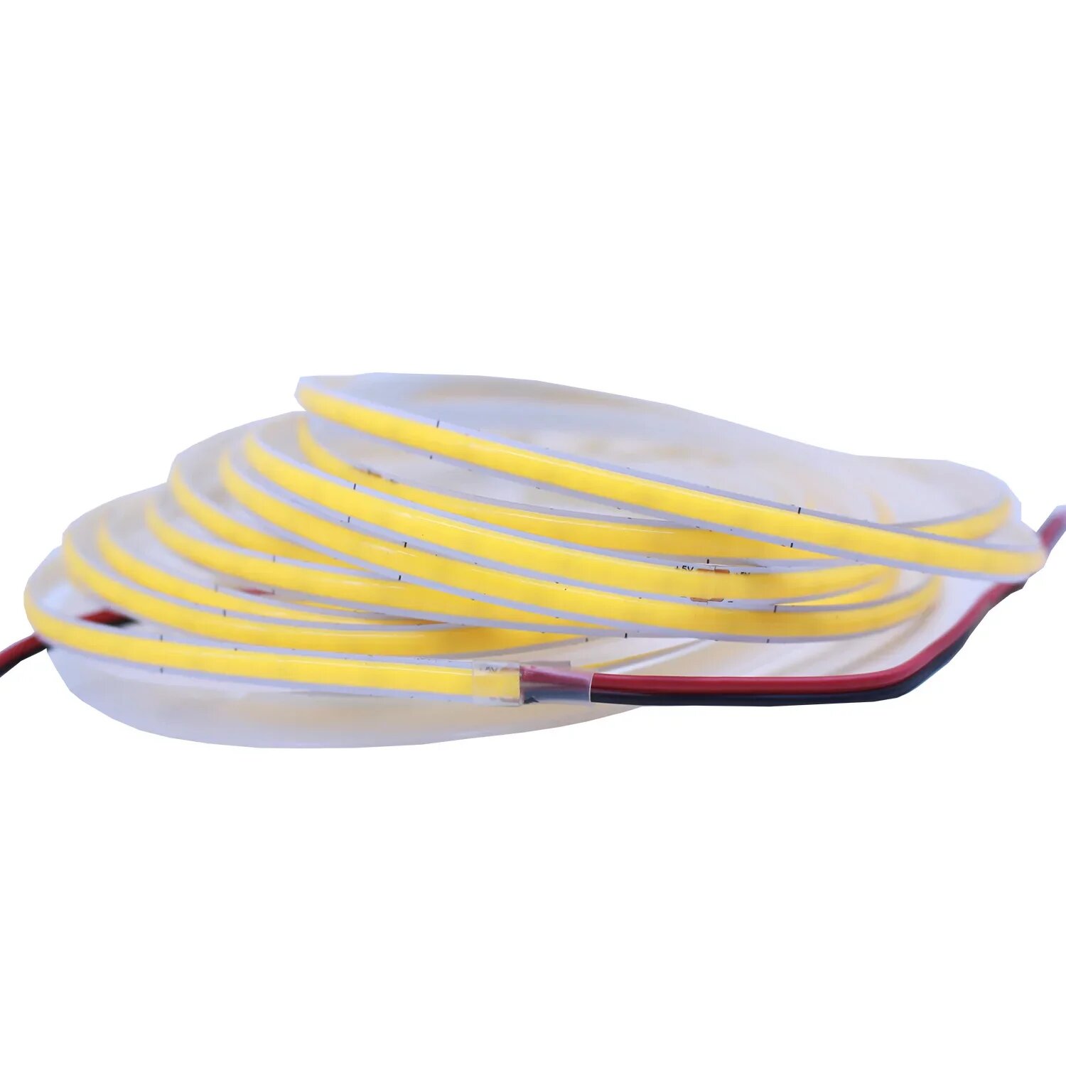 COB светодиодная лента Taslauk теплый белый 12В 1 метр White, 5M 24V 3mm 400LED M