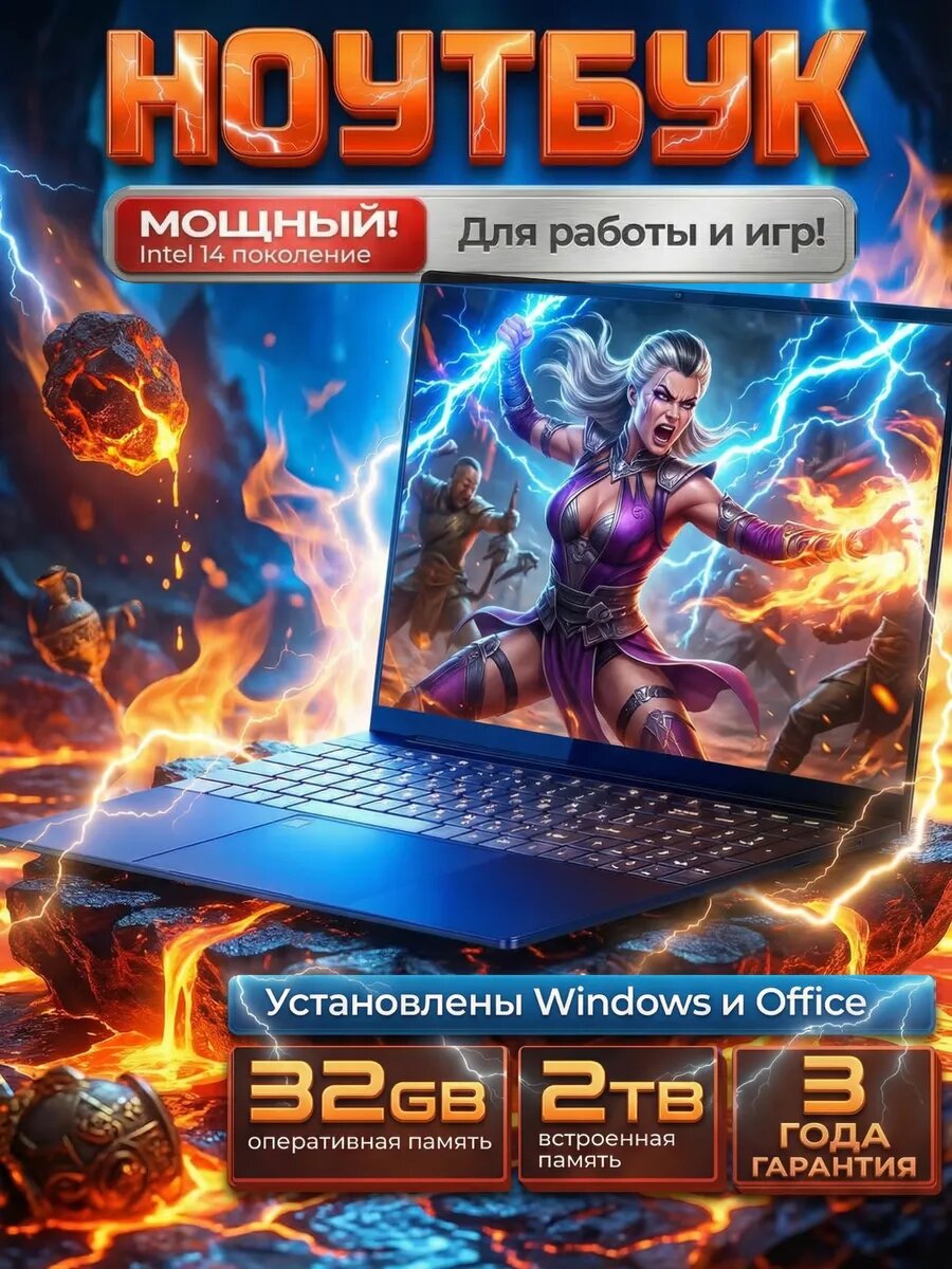 Ноутбук HiGH TECH R858 Intel H-Series RAM 32GB / SSD 2048GB