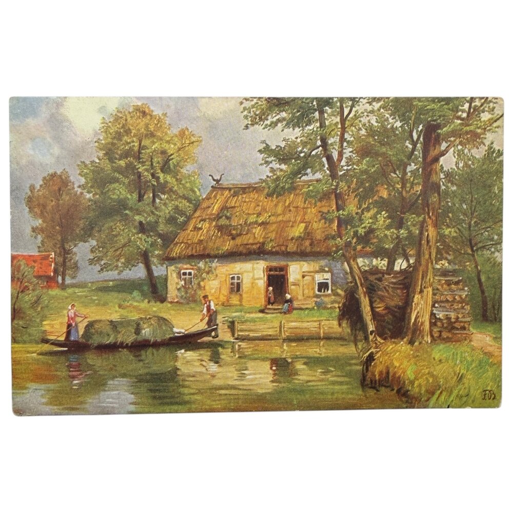 Почтовая открытка "Тихий уголок Малороссии" 1897-1917 гг. Германская Империя