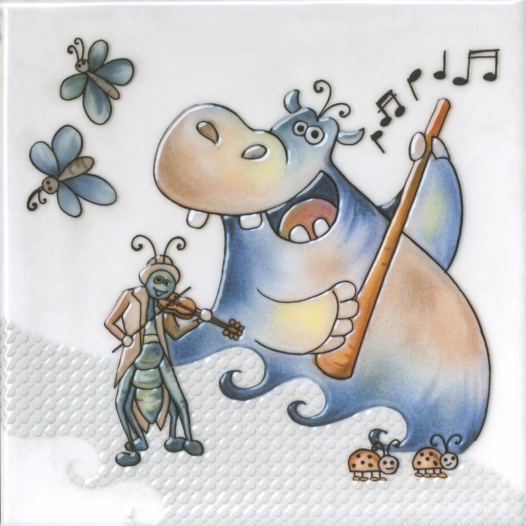 Керамическая плитка KERAMA MARAZZI VT/A480/5232 Декор Симфония 1 глянцевый 20x20x6,9 Цена за 1/шт