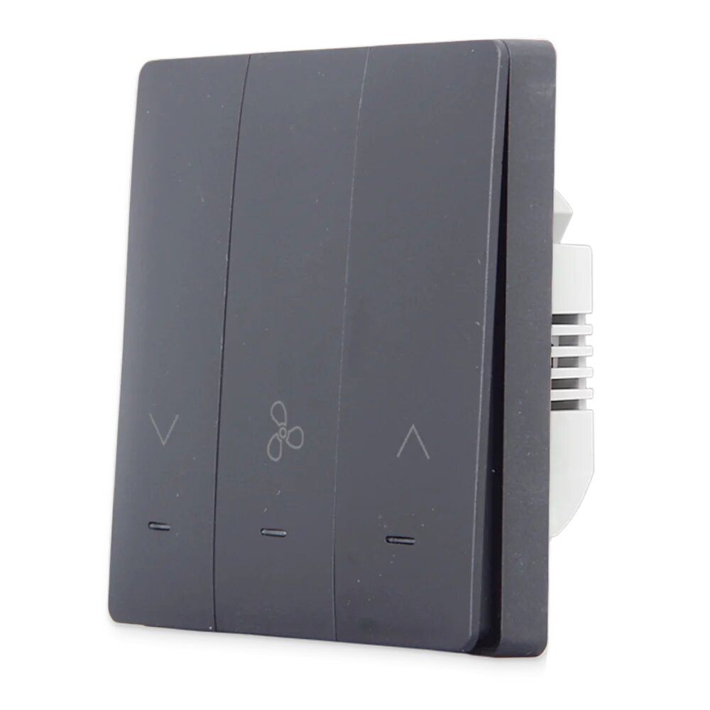 LerLink Умный переключатель потолочного вентилятора Черный, Black, ZigBee