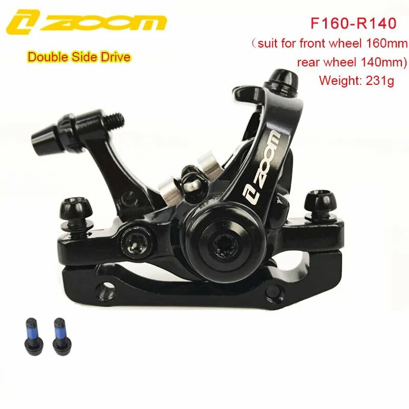 ZOOM DB-680 черные механические дисковые тормоза Front Brake