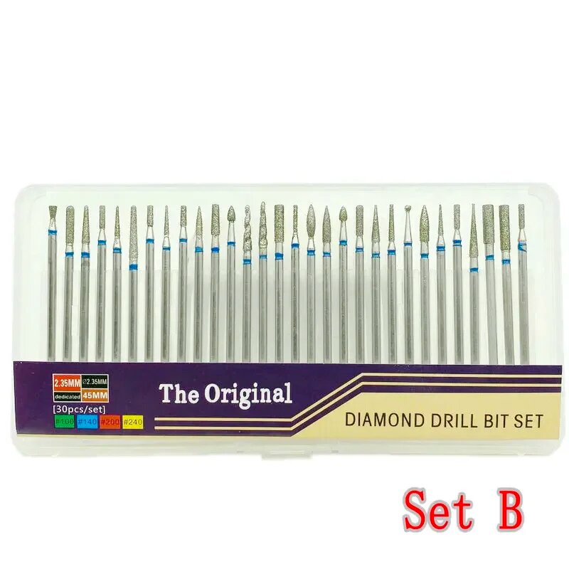 Набор алмазных фрез 30 шт. Set B