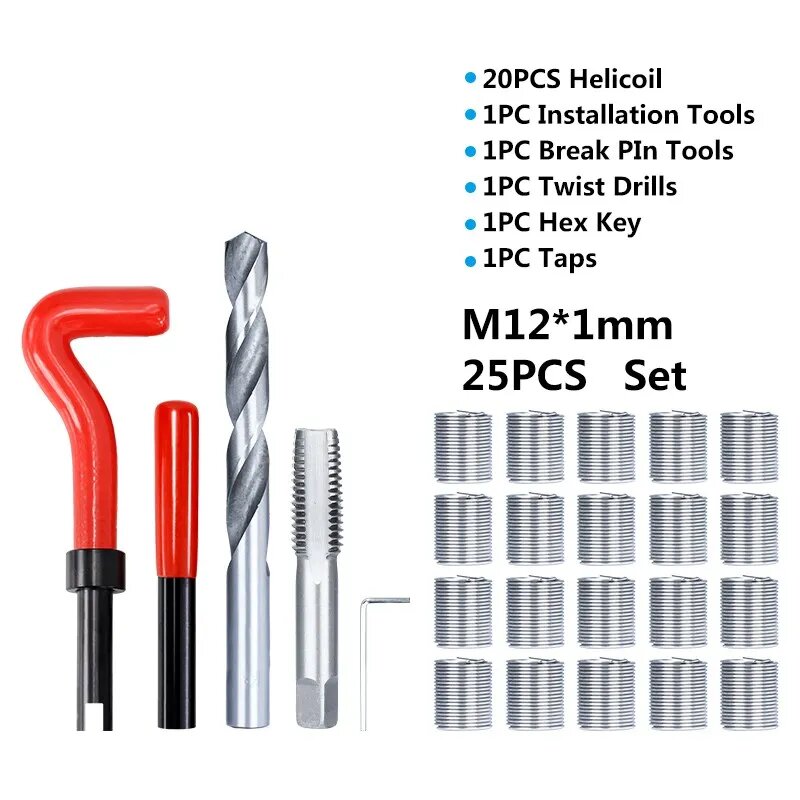 Набор для резьбы M12x1.0, 25шт