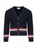 Кардиган THOM BROWNE Striped knit cardigan, размер 50, Синий принт