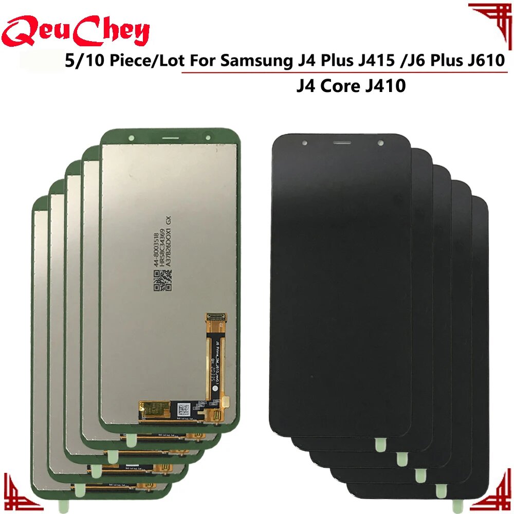 Оптовая продажа: 5/10 штук сенсорных экранов и дисплеев в сборе для Samsung J4+ J4 Plus J415 J415F, J6 Plus J610 J6+, J4 Core J410 J410F