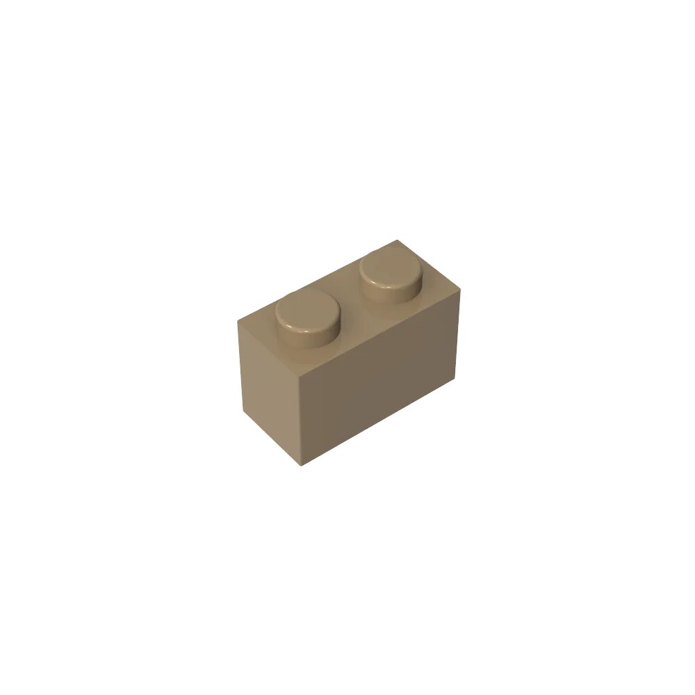 Блоки Gobricks 1x2, Цвет 034, 10 шт.