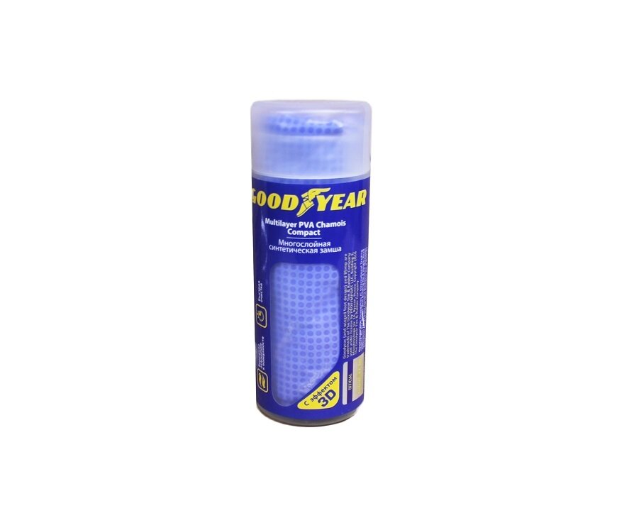 Салфетка из искусcтвенной замши в тубе 32x43 с тиснением (Goodyear) GY000001