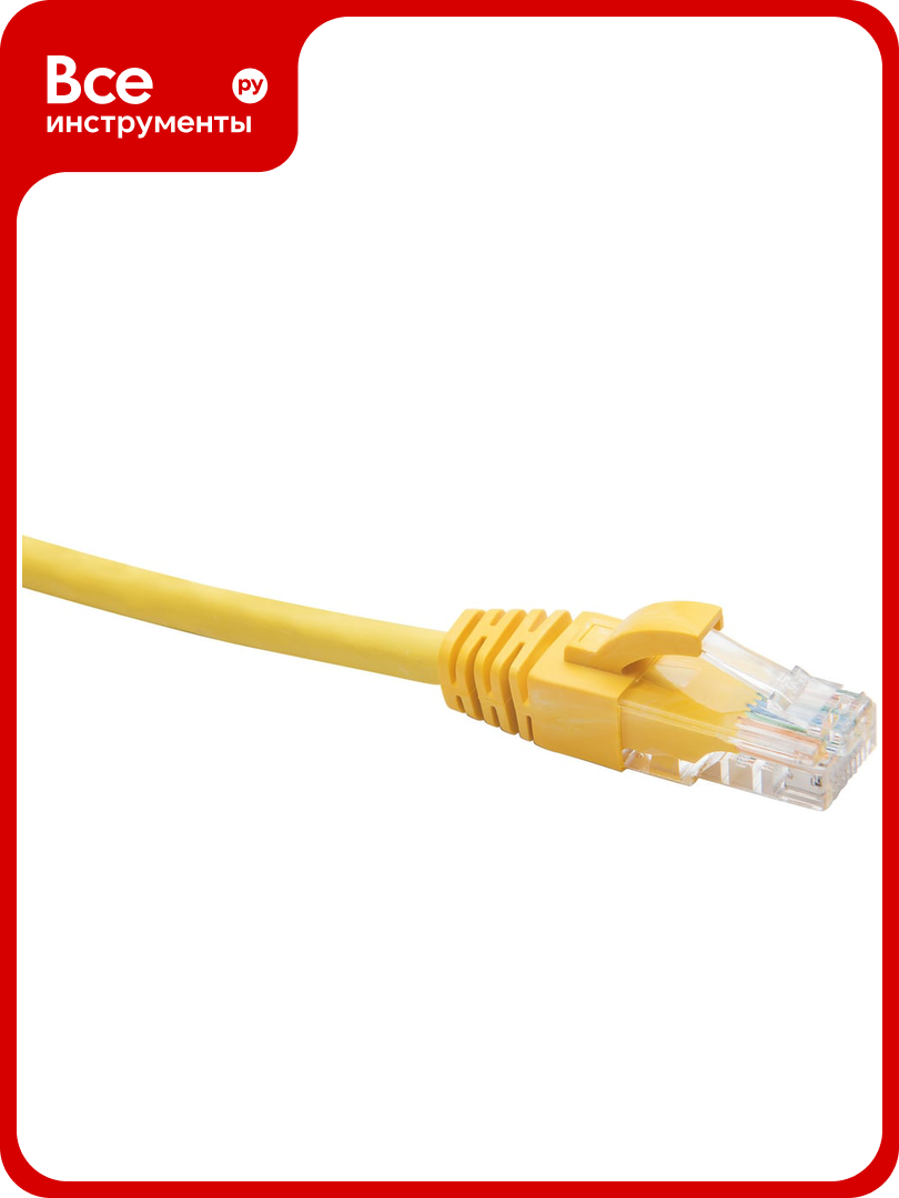 Коммутационный шнур DATAREX u/utp, категория 5e, lszh, нга-hf, 2,0 м, желтый DR-181409