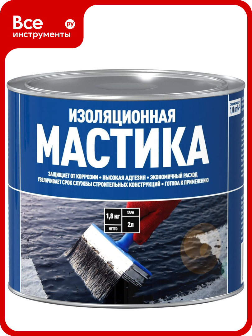 Мастика битумная изоляционная старт 2л/1,8кг 4607952907379