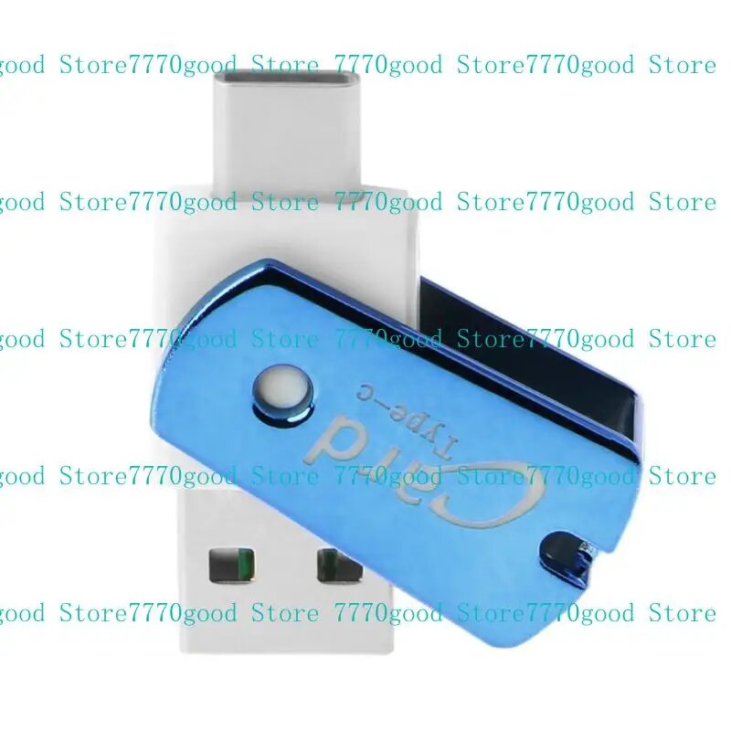 Адаптер USB 3.1 Type C на microSD, Blue