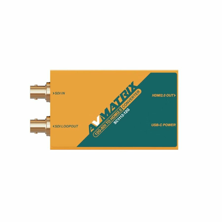 Преобразователь бродкаст-сигнала AVMATRIX SC1112-12G 12G-SDI to HDMI 2.0 4K