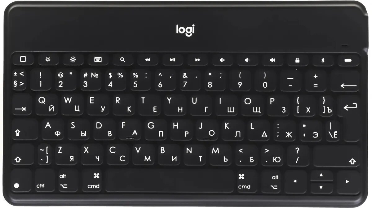 Клавиатура беспроводная Logitech Keys-To-Go, ультратонкая, для планшета/смартфона/ноутбука, черный