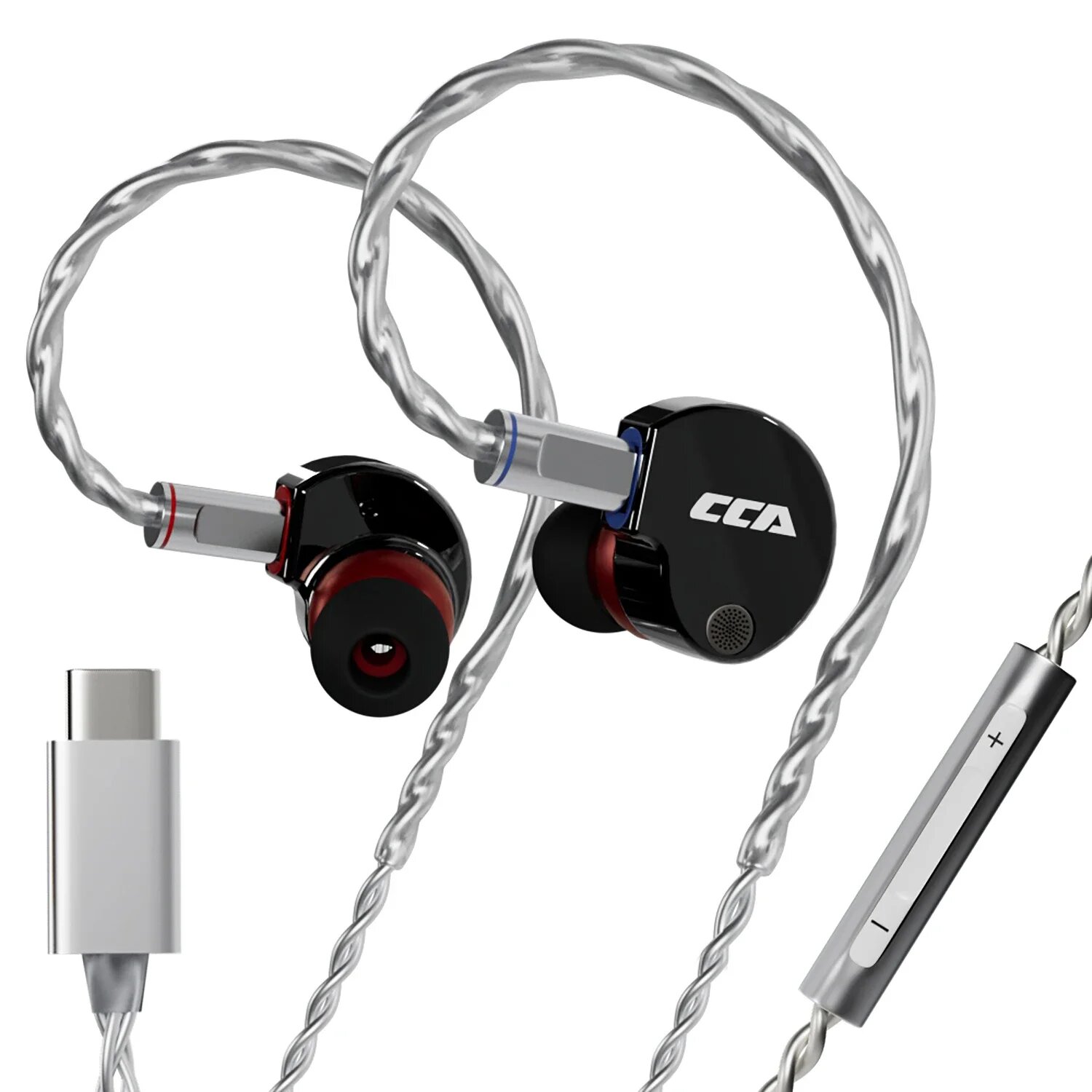 CCA Phoenix Black Type-C наушники с микрофоном