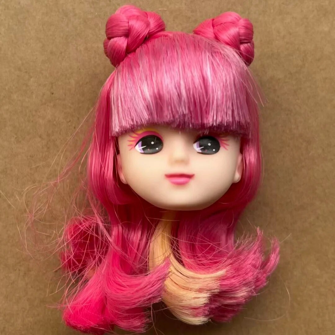 Головы кукол Jenny Licca Розовый, rose red head