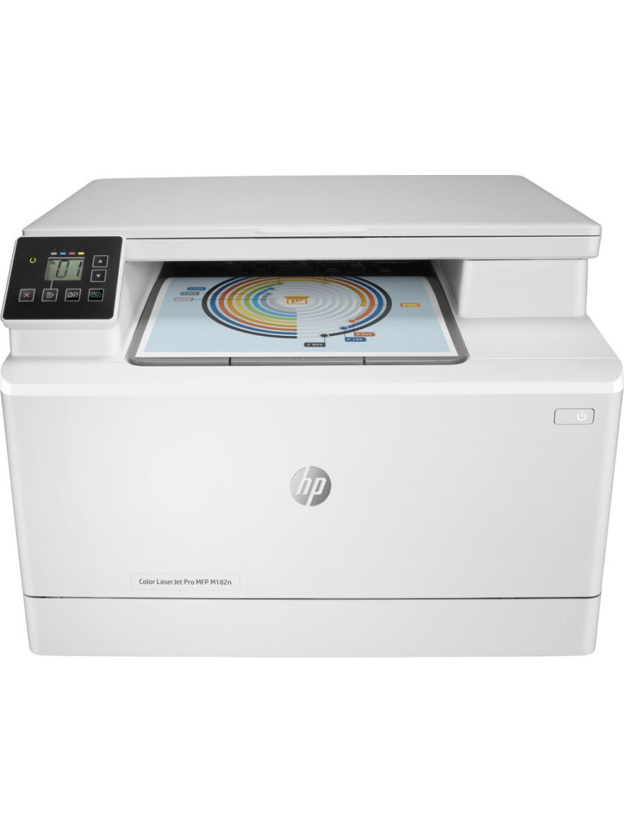 МФУ лазерный HP Color LaserJet Pro MFP M182n A4 белый (7KW54A)