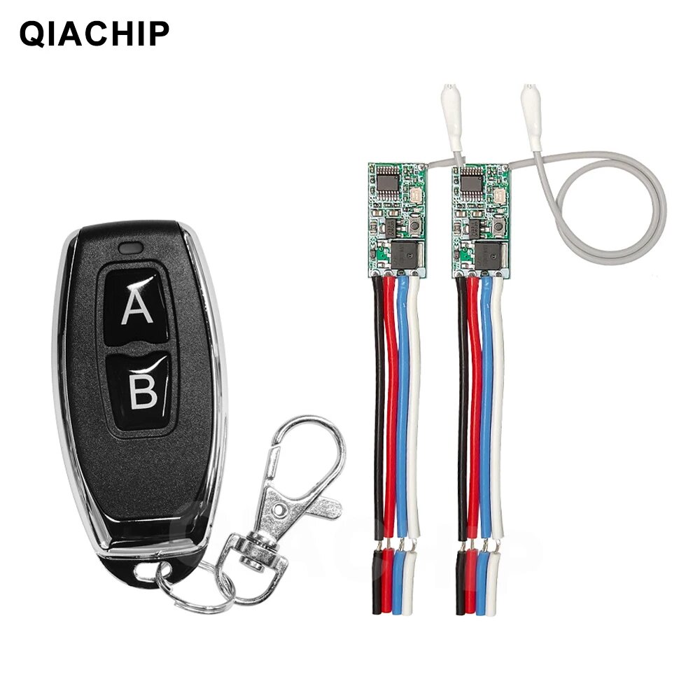 QIACHIP Пульт дистанционного управления, Цвет: 1 RC and 2 recerver