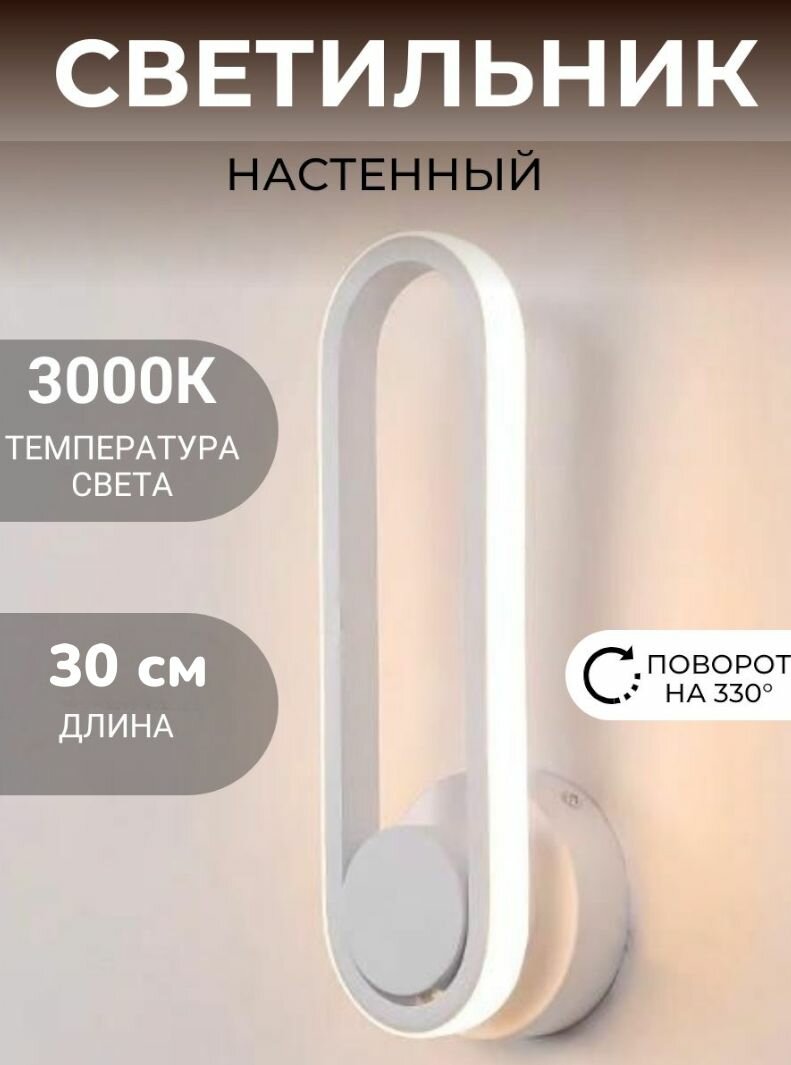 Современный светодиодный Настенный светильник Овал для дома, гостиной, спальни, прикроватная лампа, бра, настенная лампа Белый