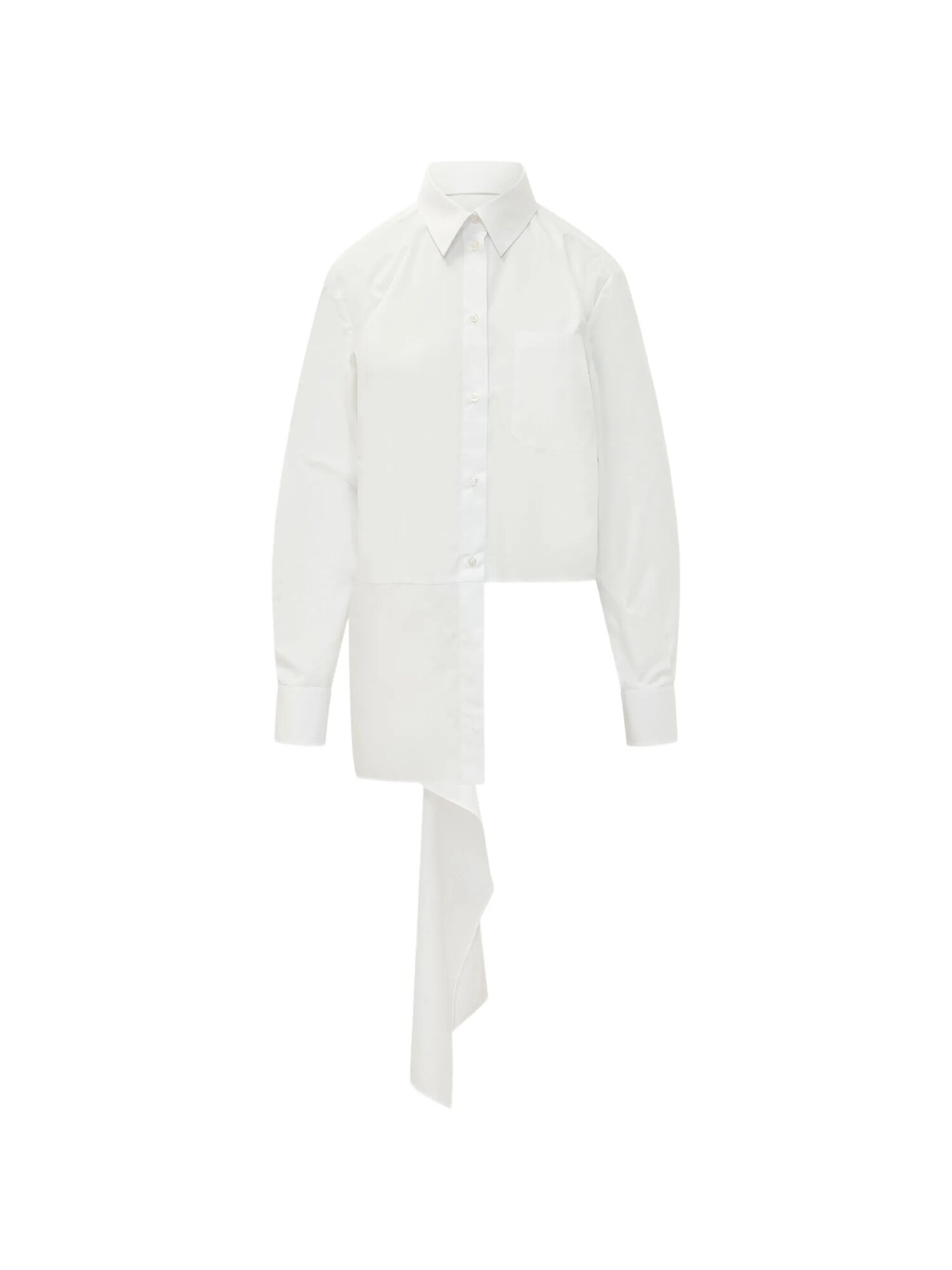 Рубашка Asymmetric-hem draped shirt