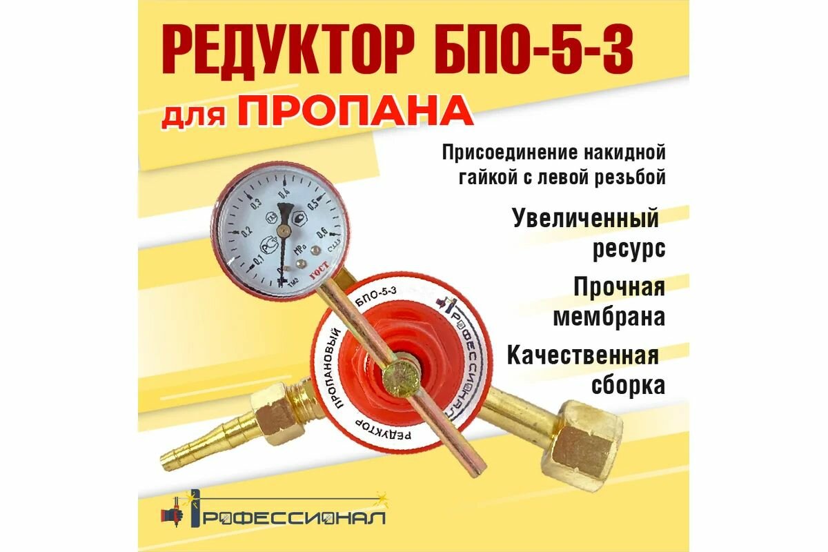 Профессионал Редуктор пропановый БПО-5-3 70301