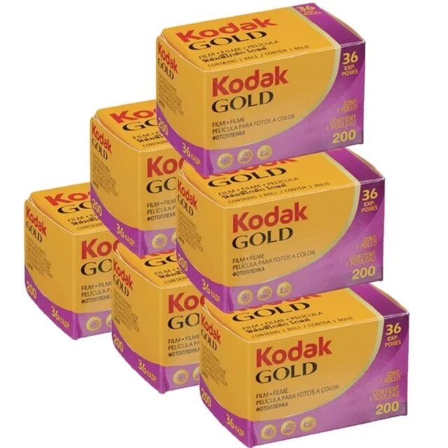 Пленка Kodak Gold 200, 35мм, цветная, 6 роллов