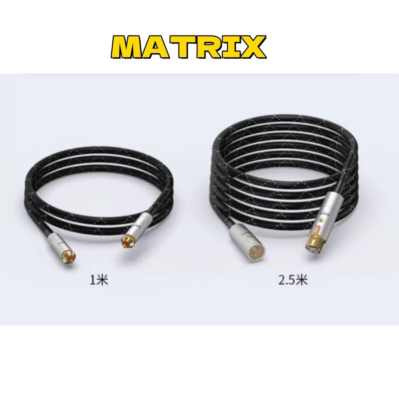 GZDUOLAHRI Медный аудио кабель XLR RCA 1м/2.5м