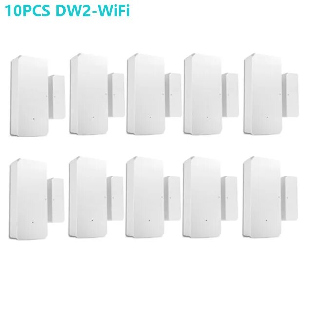 Sonoff DW2 Умная система безопасности для дома e-WeLink WiFi Дверной и оконный сигнализатор Удаленное интеллектуальное связывание WiFi выключатель с поддержкой Alexa и Google Home-10ШТ DW2-WiFi