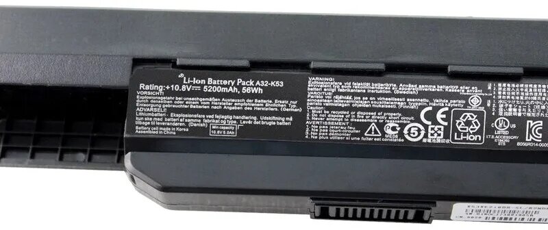 Аккумулятор для Asus A32-K53, K53s, X54h, X53u, K53sd, X53s, K53e, Asus A53s K53sv X53b K53t X54c K53u K43e K53sm A54h