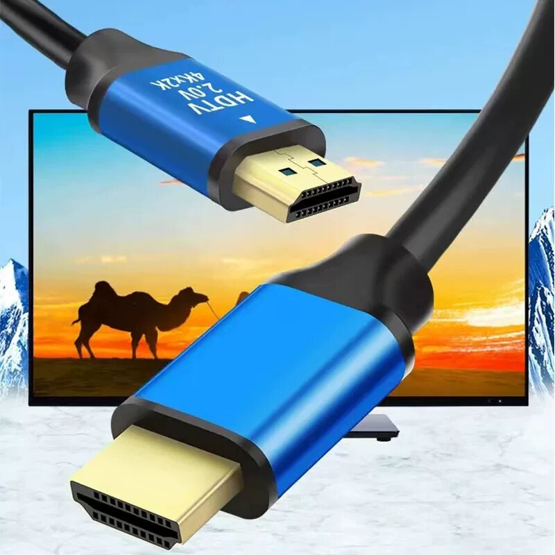 Кабель HDMI 4K Ultra HD с алюминиевым экранированием, длина 1.5 м для ТВ и стриминговых устройств, упакованный в пакет