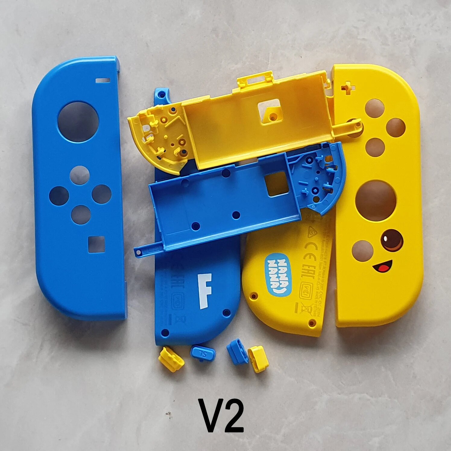 Корпуса Joy-Con Switch GOWKE, Желтый, A