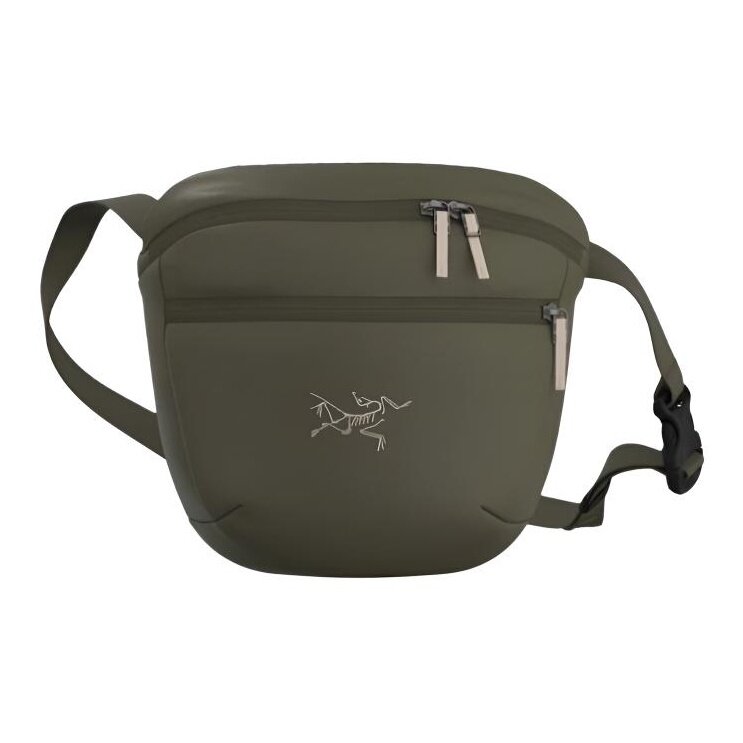 Сумка Arc'teryx, фактура стеганая, оливковый/зеленый — фото 1