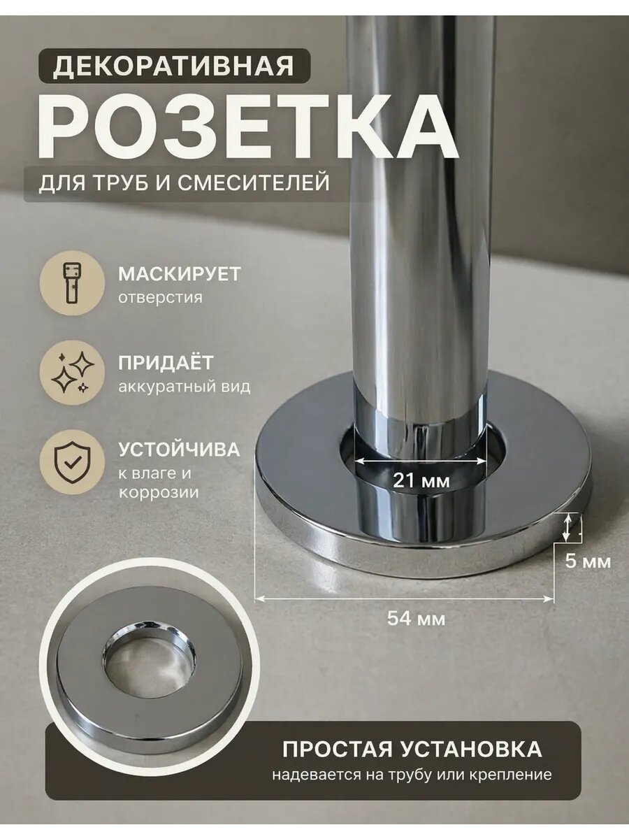 2 шт. Декоративная розетка, отражатель для смесителя