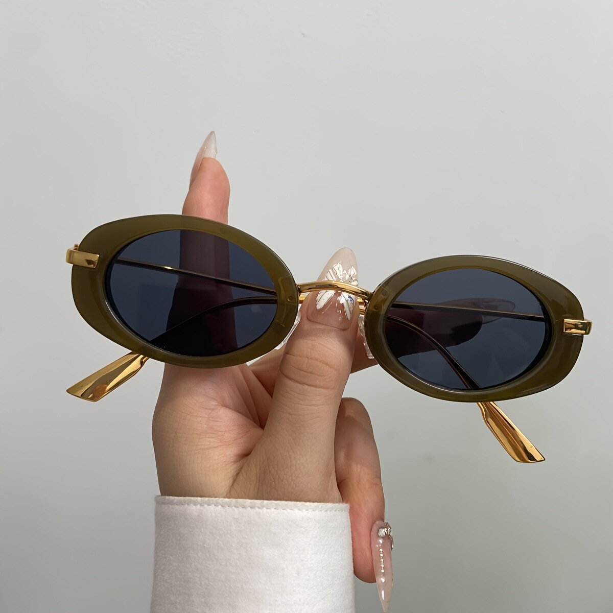 Style Очки Унисекс Кошкино Глаза Цветной Блок Уличный UV Защита