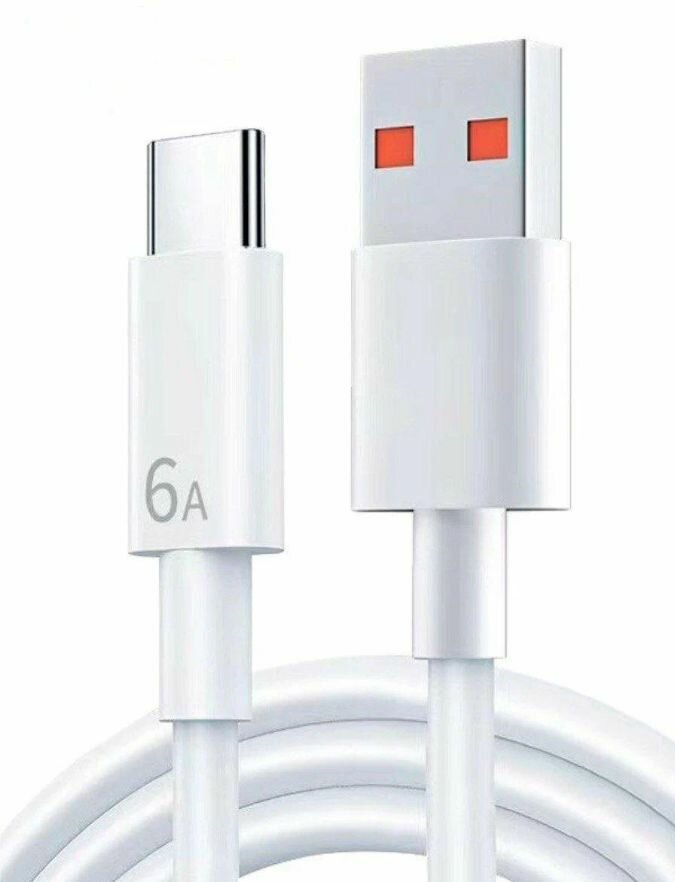 Кабель USB Type C 33/67/120Вт, 6А, быстрый заряд, Type-C разъем, Mi Turbo Charge Xiaomi/Redmi/Poco
