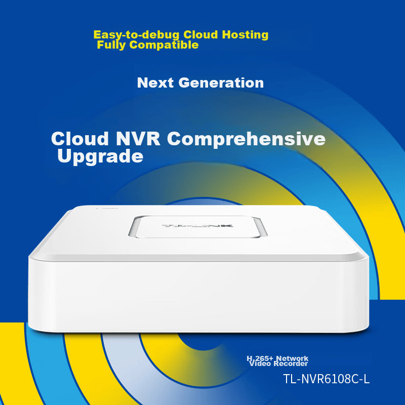 TP-LINK H.265 8-канальный NVR с одним слотом для диска 8MP ввод без жесткого диска NVR6108C-L Версия：Без жесткого