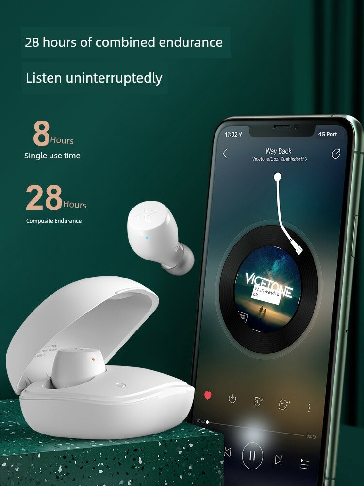 Беспроводные наушники X3 Air в белом цвете, Bluetooth 5.3, функция поиска через приложение, истинный беспроводной стерео