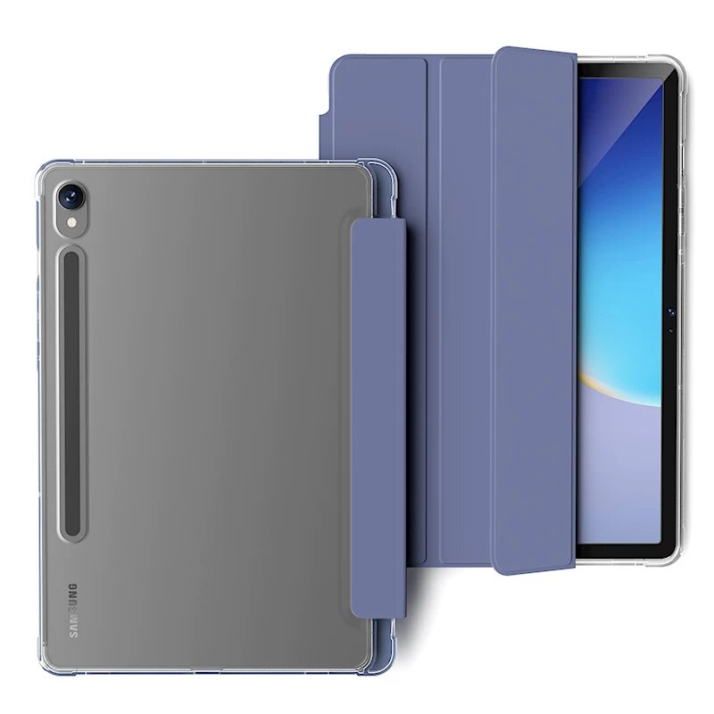 Samsung Galaxy Tab S9 11" 3-Складной Анти-Изгиб Жесткий Чехол - Лаванда