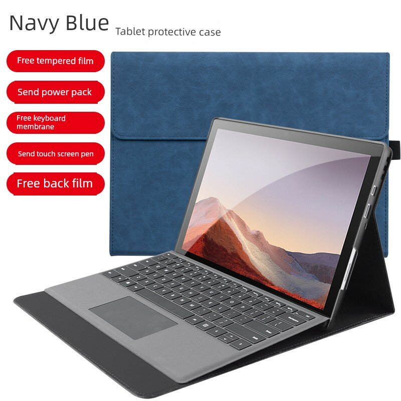 Защитный чехол для Microsoft Surface Pro 7 с аксессуарами - Темно-синий