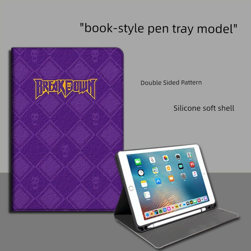 Сумка-книга для Honor Tablet X8 10,1 дюйма с фиолетовым дизайном Джилл Гийон и держателем для ручки