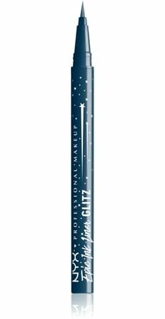 Подводка для глаз NYX Professional Makeup Epic Ink Glitz, металлический графитовый блеск, 1 мл