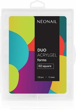 Моделирующий гель NeoNail Duo Acrylgel Forms тип 02 Square, 120 шт.