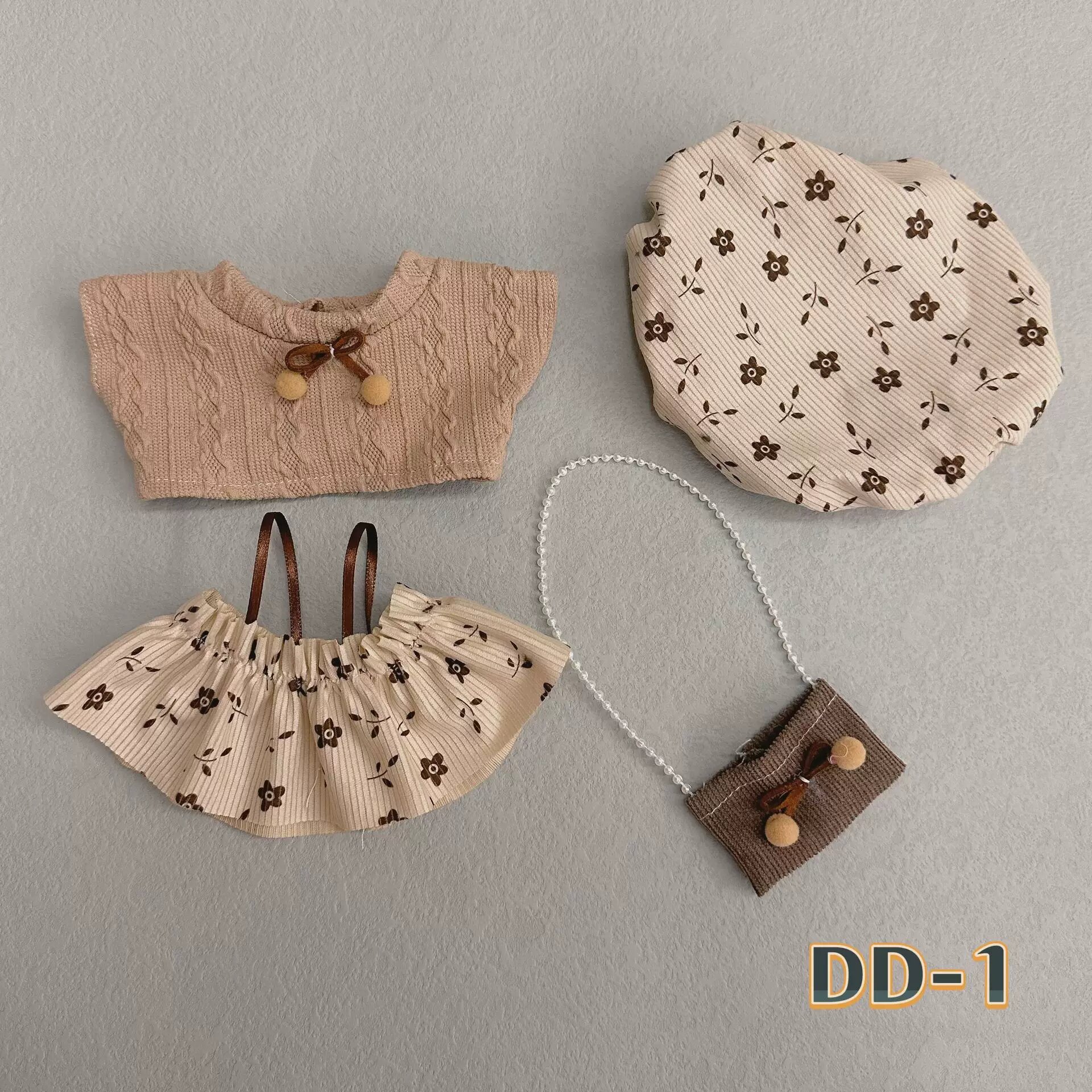 Одежда для куклы из хлопка - стиль DD-1, 20 см, мягкий наряд с мультяшным рисунком для кукол из хлопка, мягкая ткань