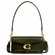 Сумка Coach, фактура матовая, оливковый