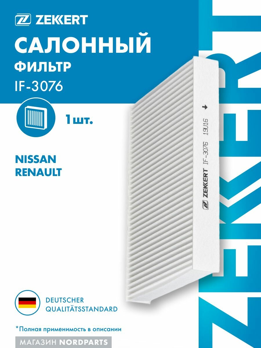 Фильтр салон. Nissan Kubistar (X76) 03-, Renault Megane 98-, Clio II, III 98-, Symbol II 08-, Kangoo 97-