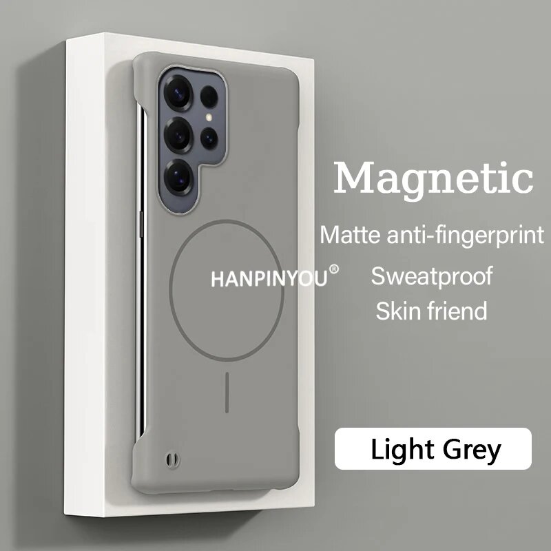 Магнитный чехол Light Grey для Samsung Galaxy S24
