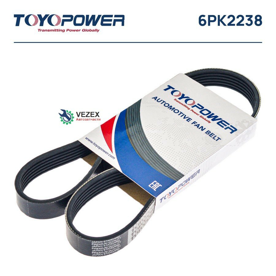 TOYOPOWER 6PK2238 Ремень поликлиновой